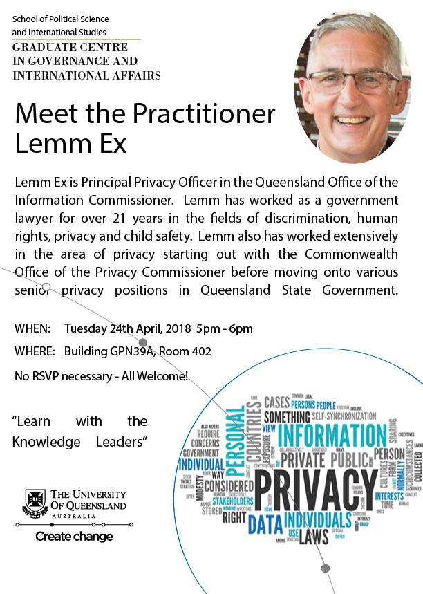 Meet the Practitioners - School of Political Science & International Studies - University of ...